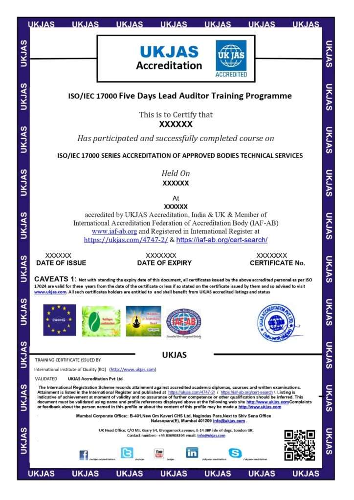 ISO/IEC 17000 SERIES ACCREDITATION OF APPROVED BODIES TECHNICAL ...